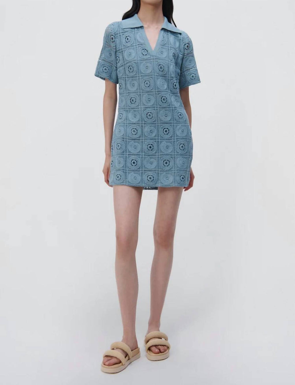 Jonathan Simkhai - Gabrielle Crochet Coverup Shirt Dress – Steals