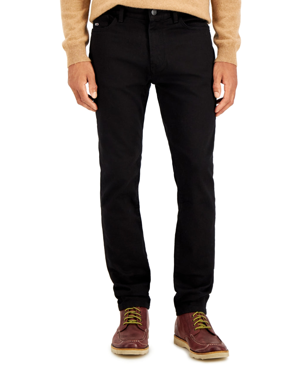 Tommy Hilfiger Men's Slim Fit Fade Proof Jeans Black Size 30X30 – Steals