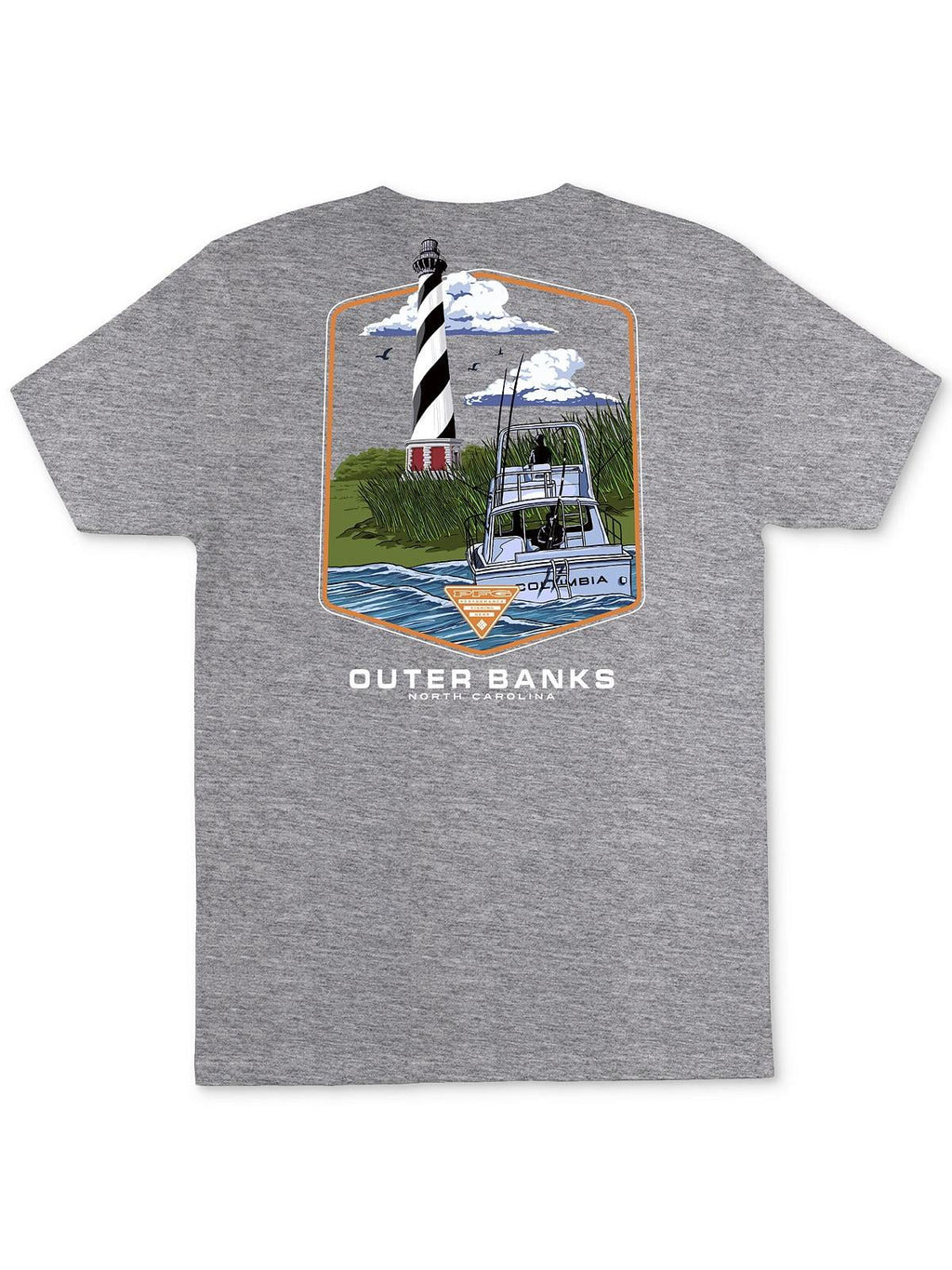 Columbia Men's Keon Pfg Logo Graphic T Shirt Gray Size Small – Steals