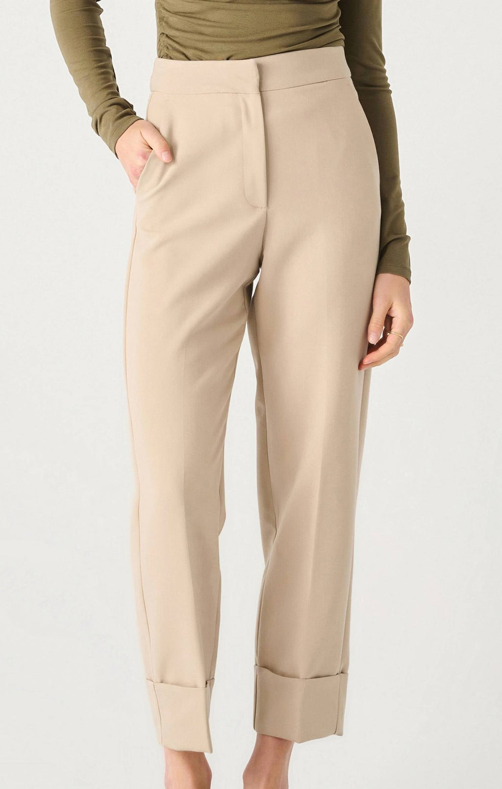 Black Tape - Cuffed Straight Leg Pants – Steals