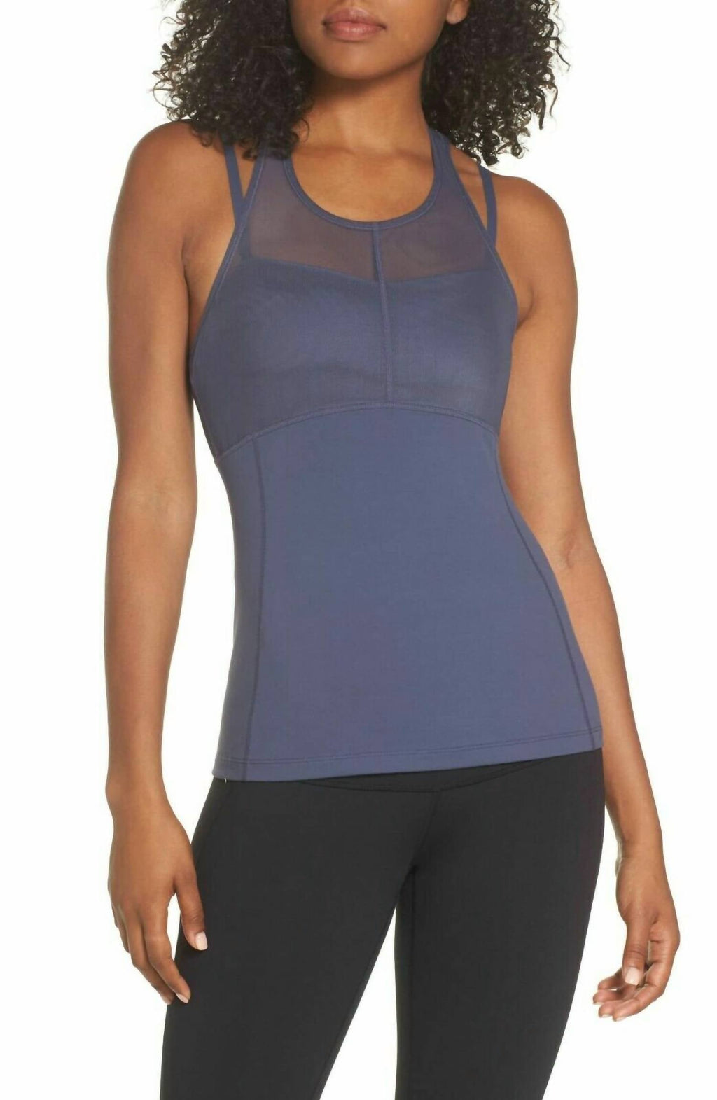 Zella - Veiled Mesh Inset Tank Top – Steals