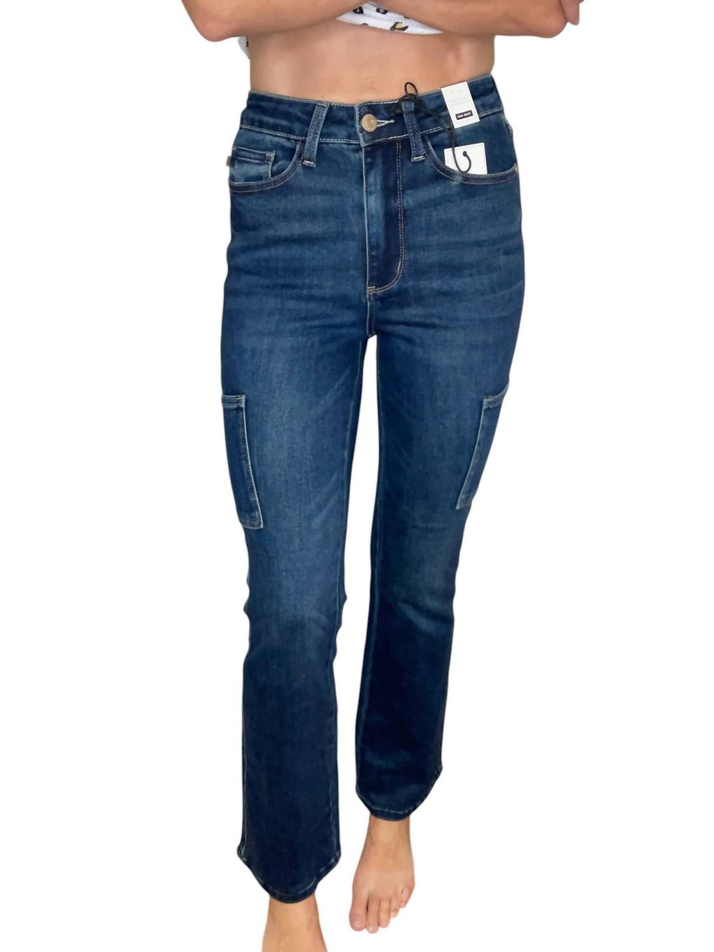 Judy Blue - Bootcut Cargo Denim Jeans – Steals