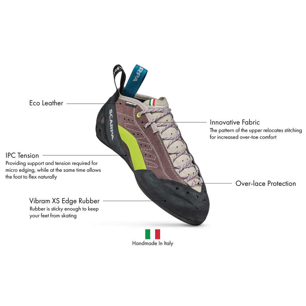 SCARPA Women's Maestro Mid Eco Lace Climbing Shoes - MalvaMilk – Steals