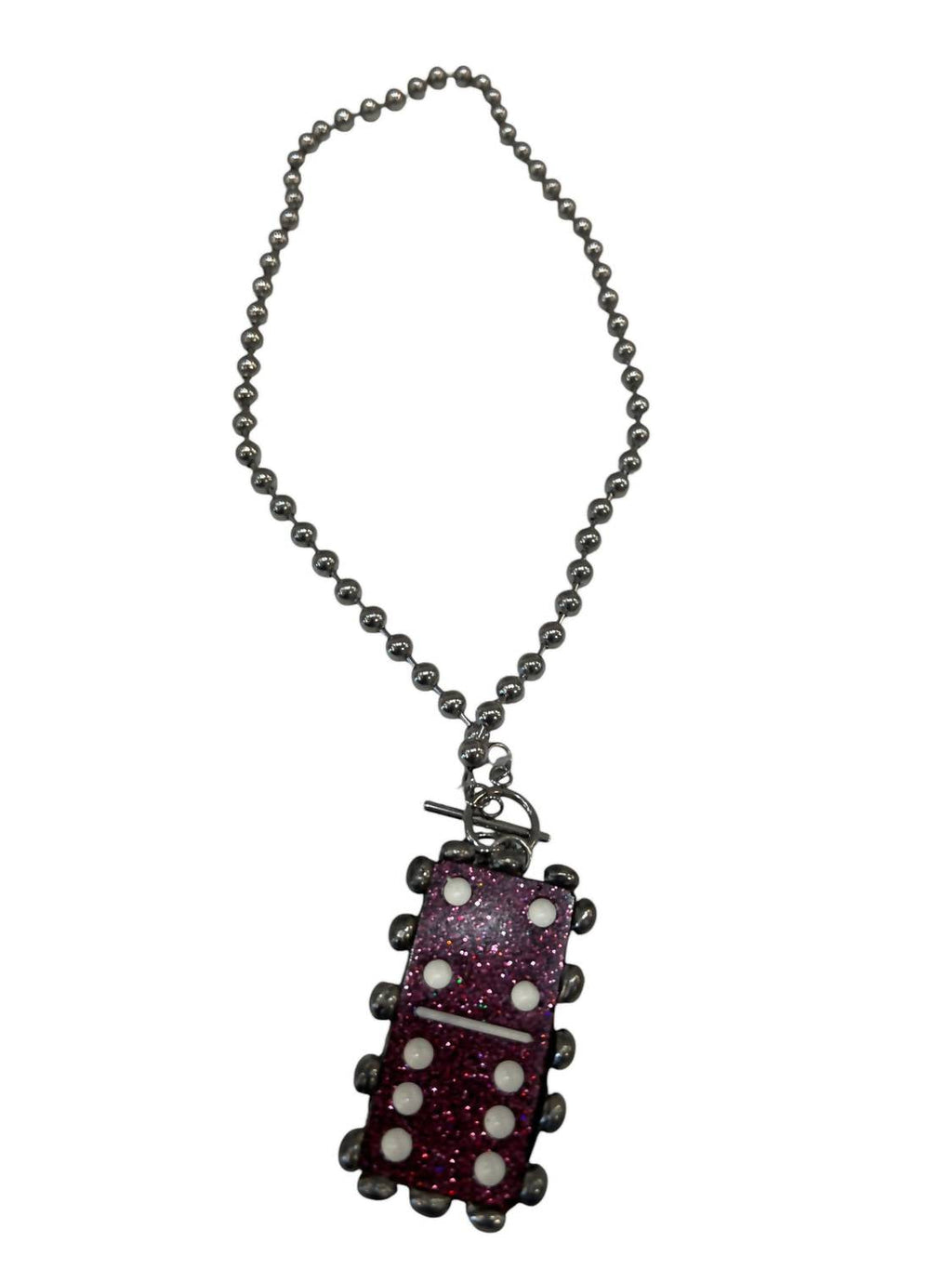 J.Coons - Women's Domino Glittered Necklace – Steals
