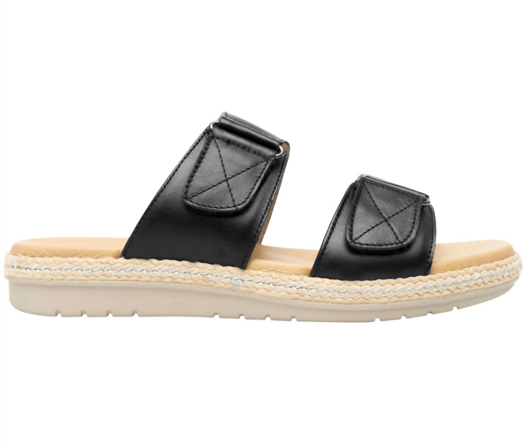 Flexi - Leather Two-Strap Sandals – Steals
