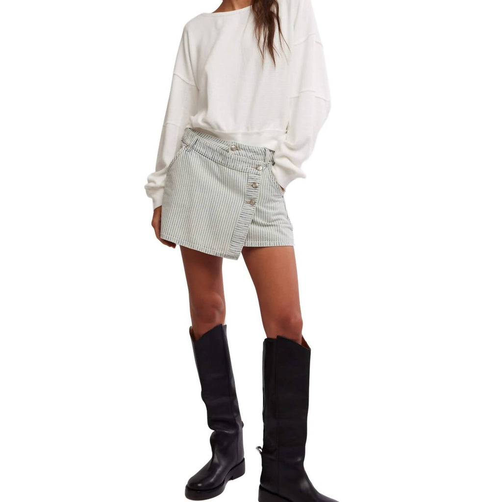 Free People - Wynne Railroad Mini Skirt – Steals