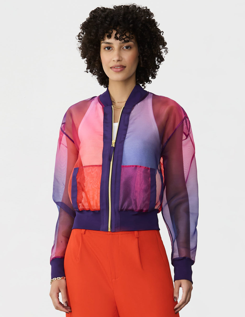 Sunset Sheer Bomber Jacket – Steals