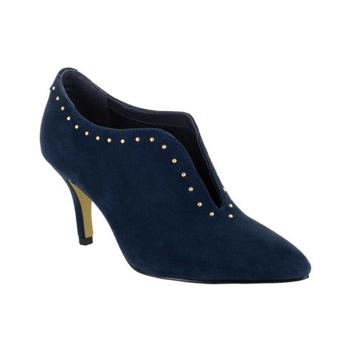 Bella Vita Dara Dress Shooties Kidsuede Leather Navy Size 6.5 W – Steals