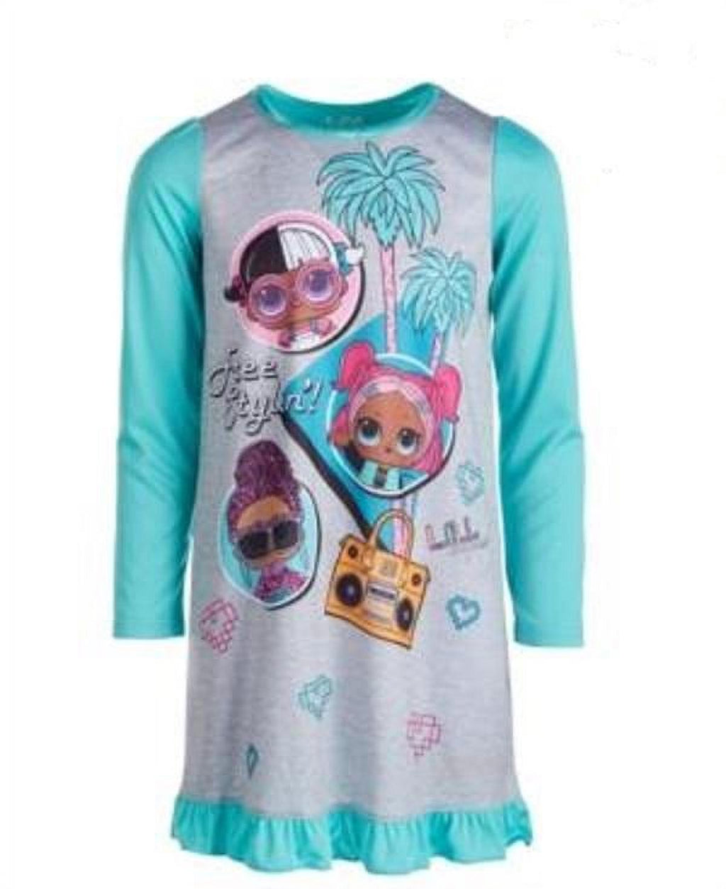 Ame Little & Big Girl's 2 Pc Lol Surprise Nightgown & Sleep Mask Set B ...