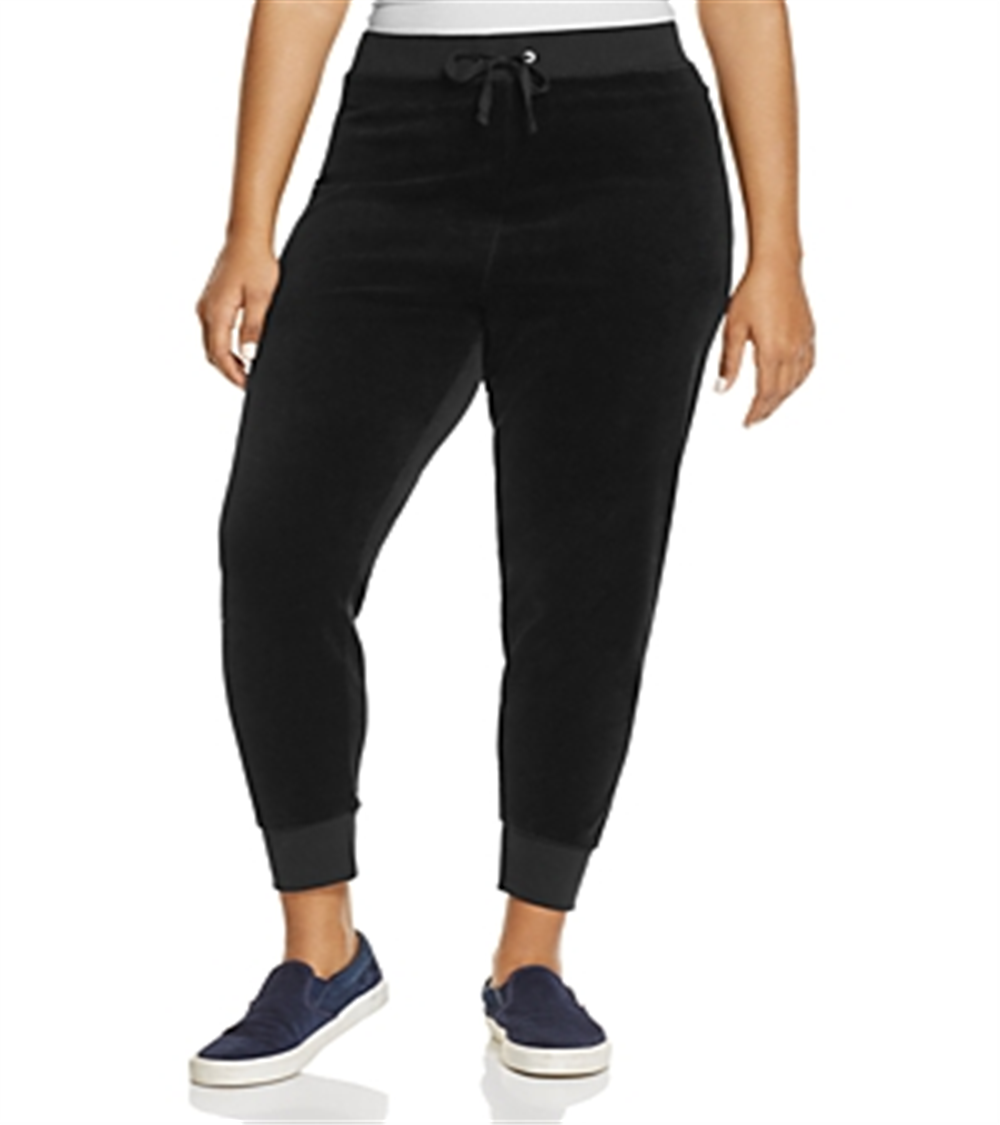 Juicy Couture Women's Plus Zuma Velour Athleisure Track Pants Navy Siz ...