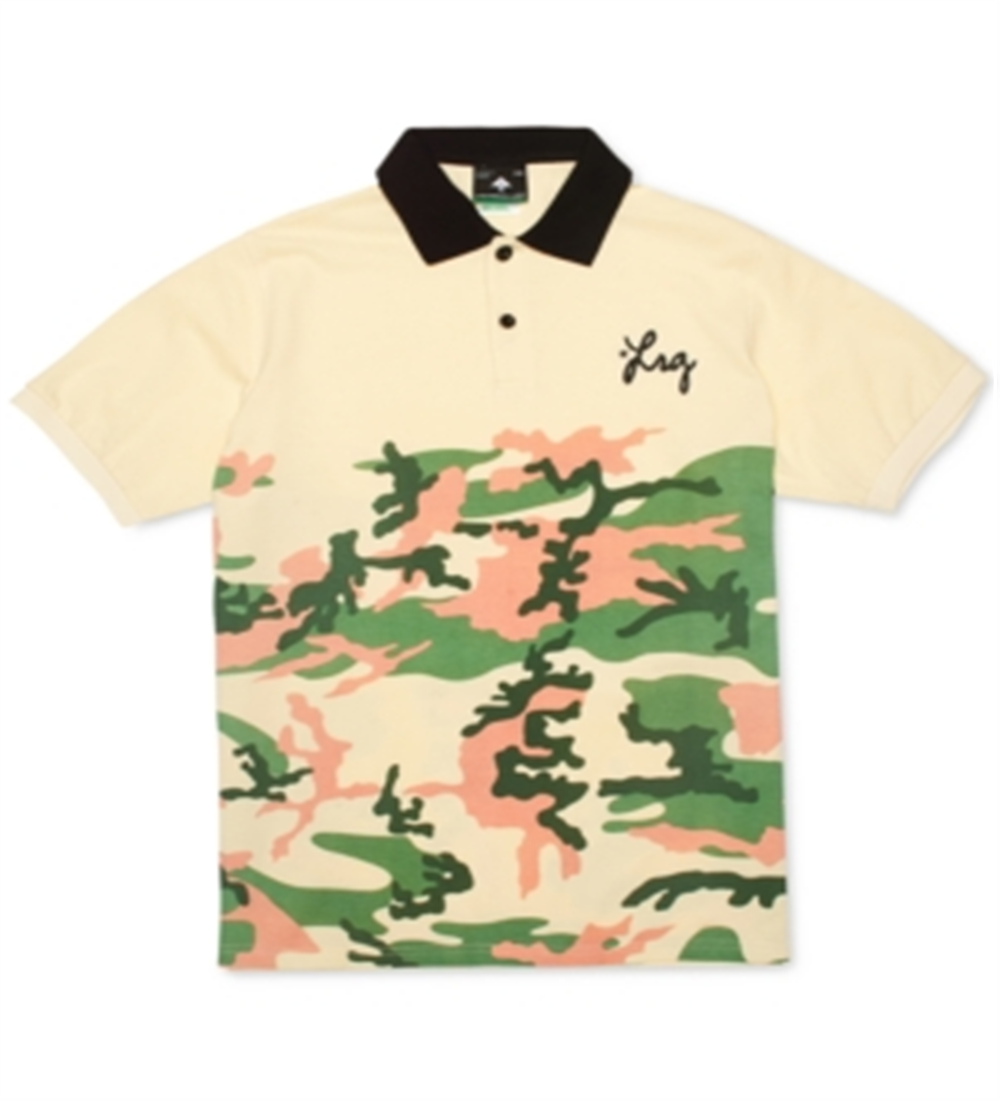 Lrg Men's Camo Fade Polo Shirt Yellow Size Medium – Steals