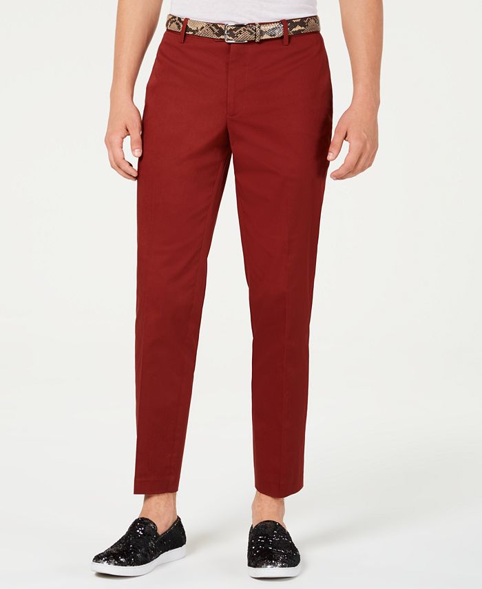 INC International Concepts Men's Slim Fit Brick Pants Brown Size 32X32 ...