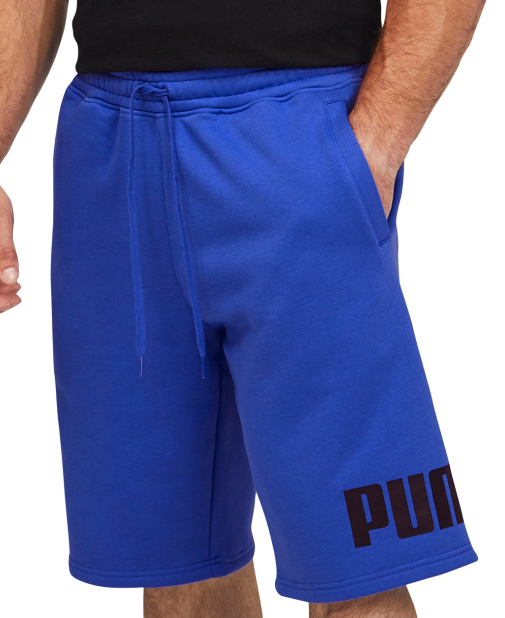 Puma Men's Big Fleece Logo Shorts Blue Size Large – Steals
