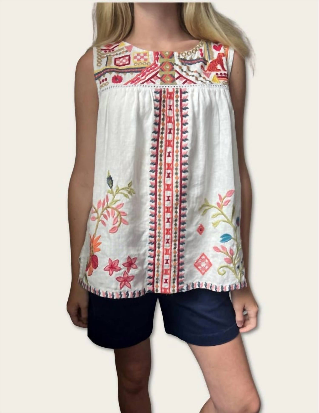 Johnny Was - RELAXED YOKE TANK GEORGIA – Steals