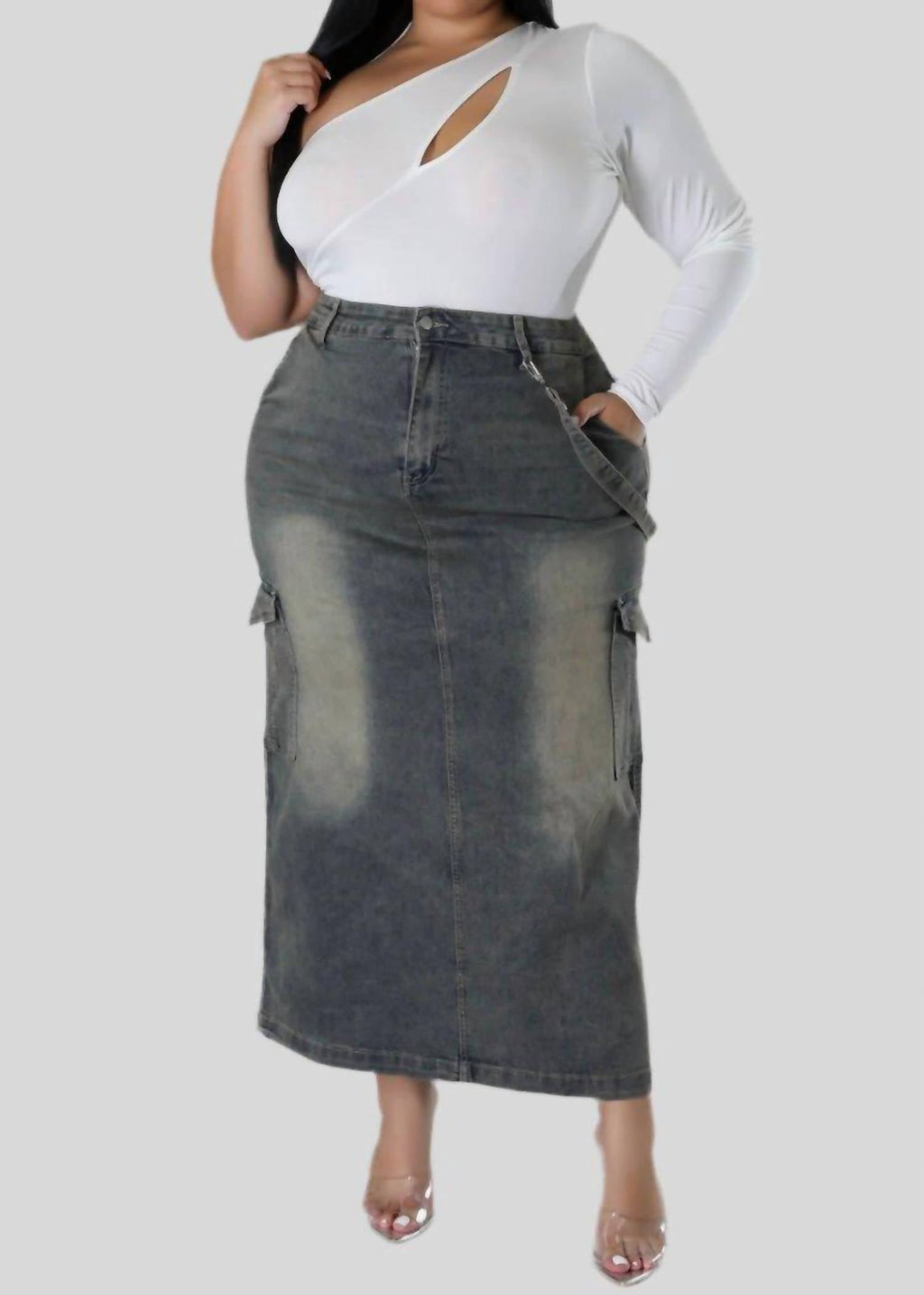 Good Time Usa - Denim Skirt - PLUS – Steals