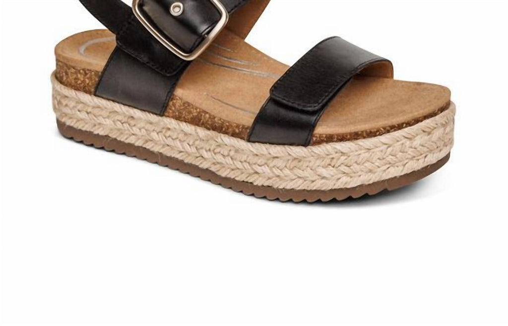 Aetrex - Women's Vania Arch Support Platform Sandal – Steals
