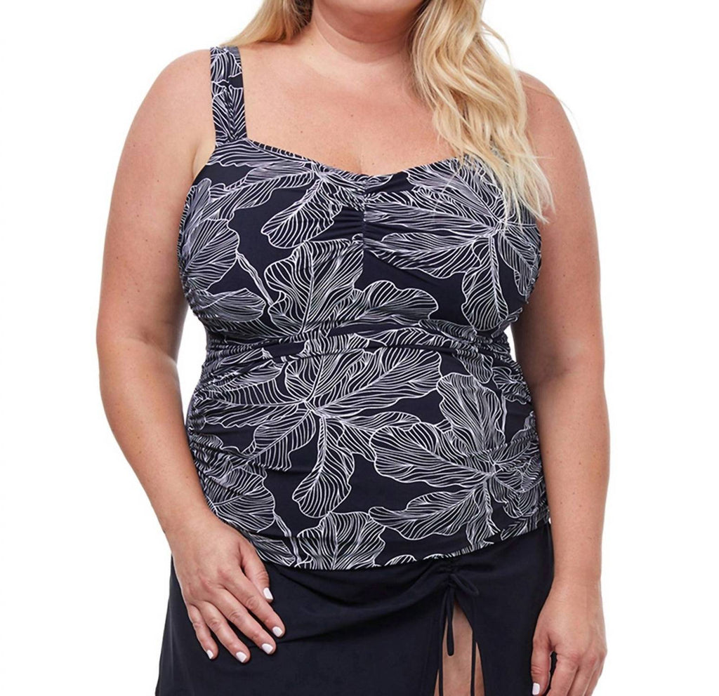 Profile By Gottex - Plus Size Shirred Underwire Tankini Top – Steals
