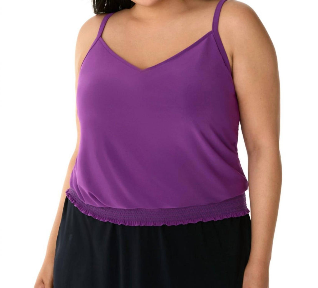 Magicsuit - Plus Size Justina Blouson Tankini Top – Steals