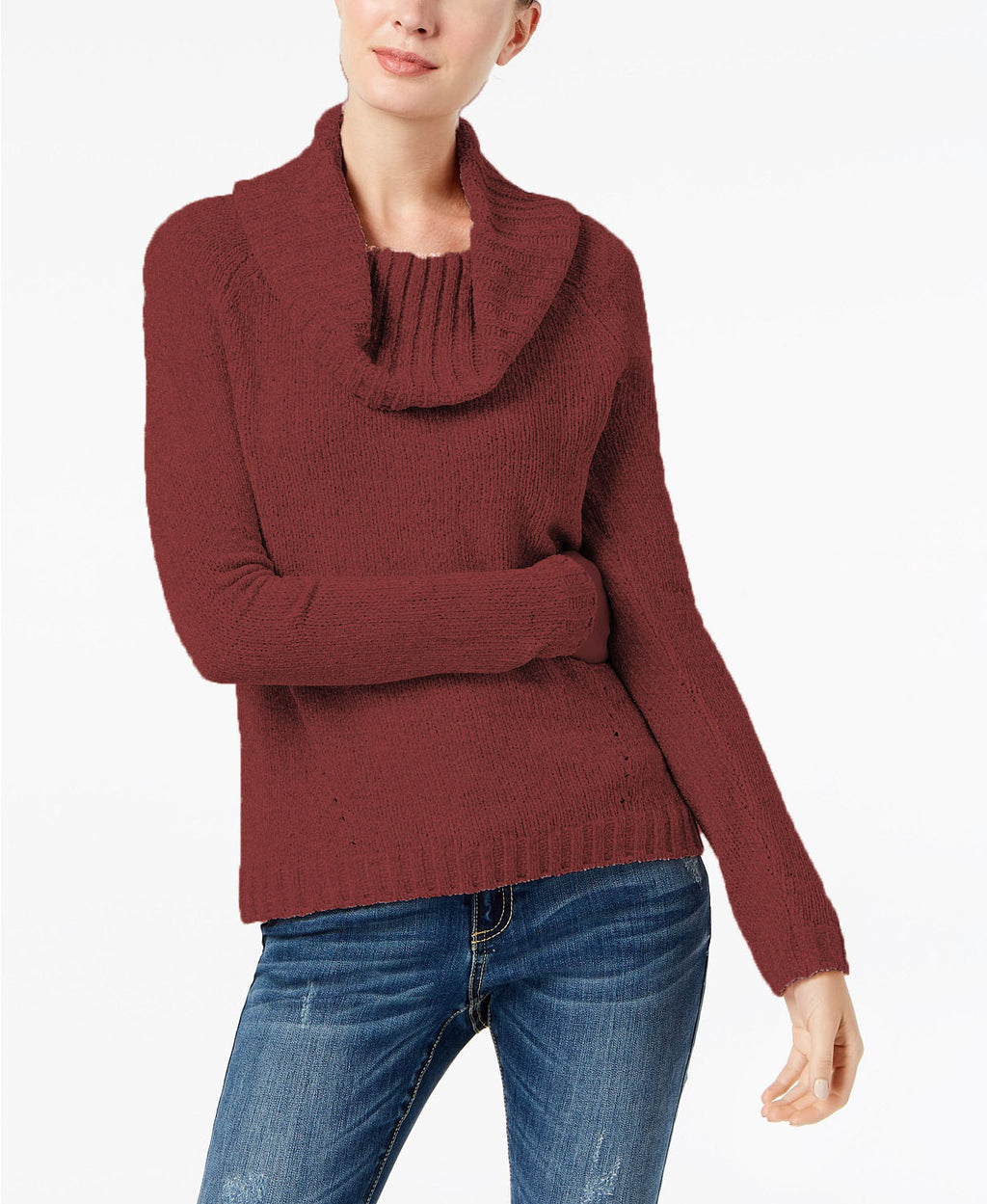 INC International Concepts Women's Cowl-Neck Chenille Sweater Port Siz ...