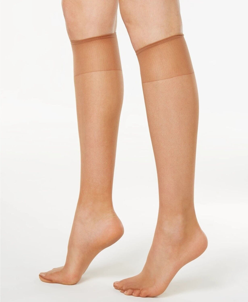 Hanes Women's Silk Reflections Knee Hi Travel Buff Brown One Size – Steals